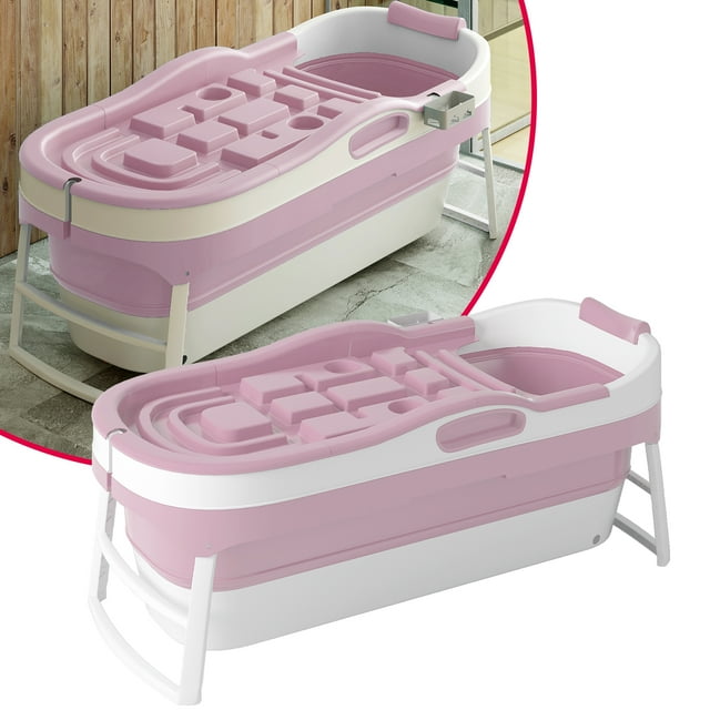 "Puremind 58"" Foldable Bathtub for Adults- Compact and Portable with ...