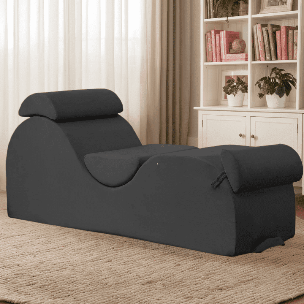 Puremind Yoga Chaise Lounge Chair, Chaise Lounge for Yoga with Headrest ...