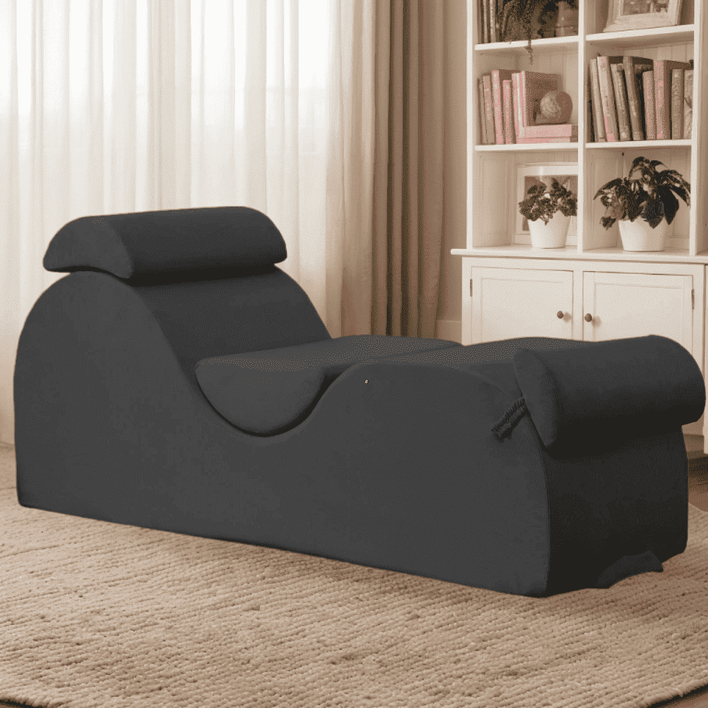 Puremind Yoga Chaise Lounge Chair, Chaise Lounge for Yoga with Headrest ...