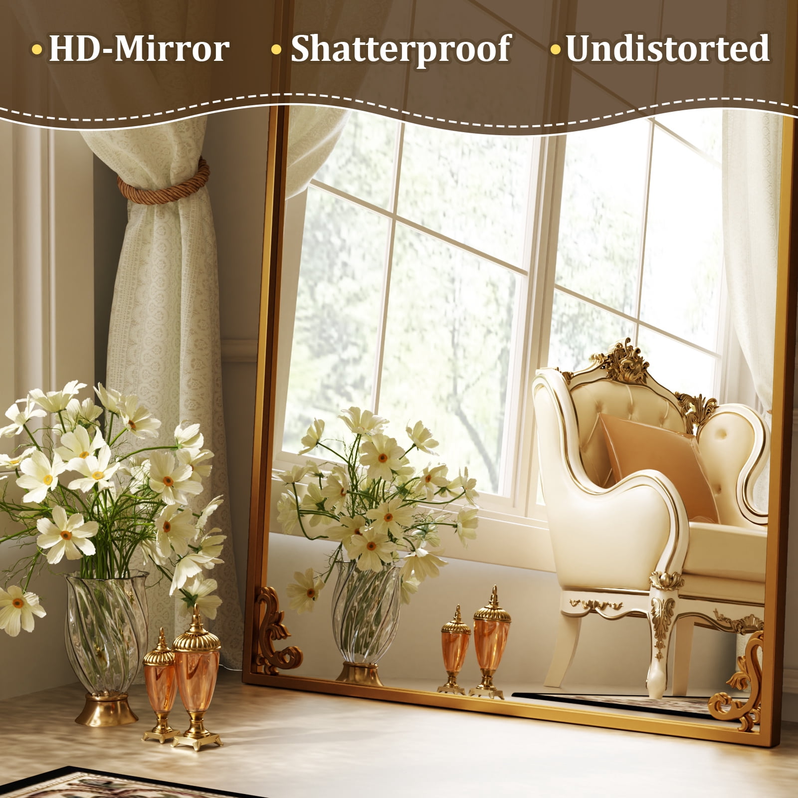 Puremirror 64"x 21" Vintage Arched Full Length Mirror Floor Mirror with ...