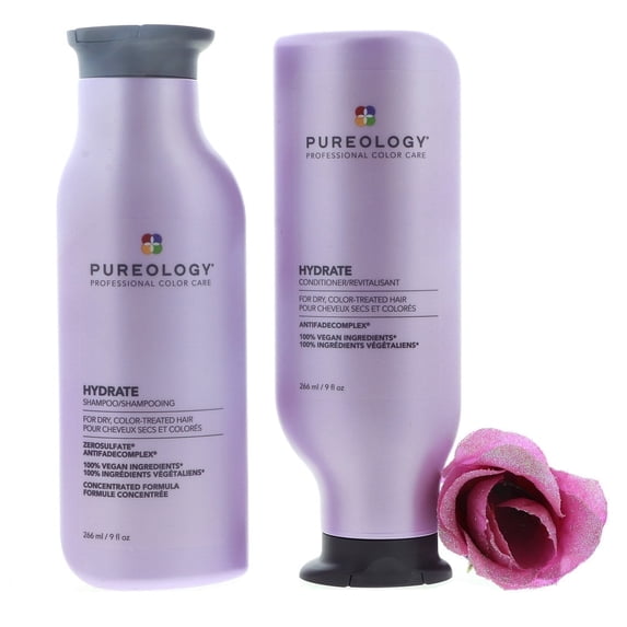 Pureology Moisturizing Hydrate Shampoo and Conditioner Set, 9 oz each ...