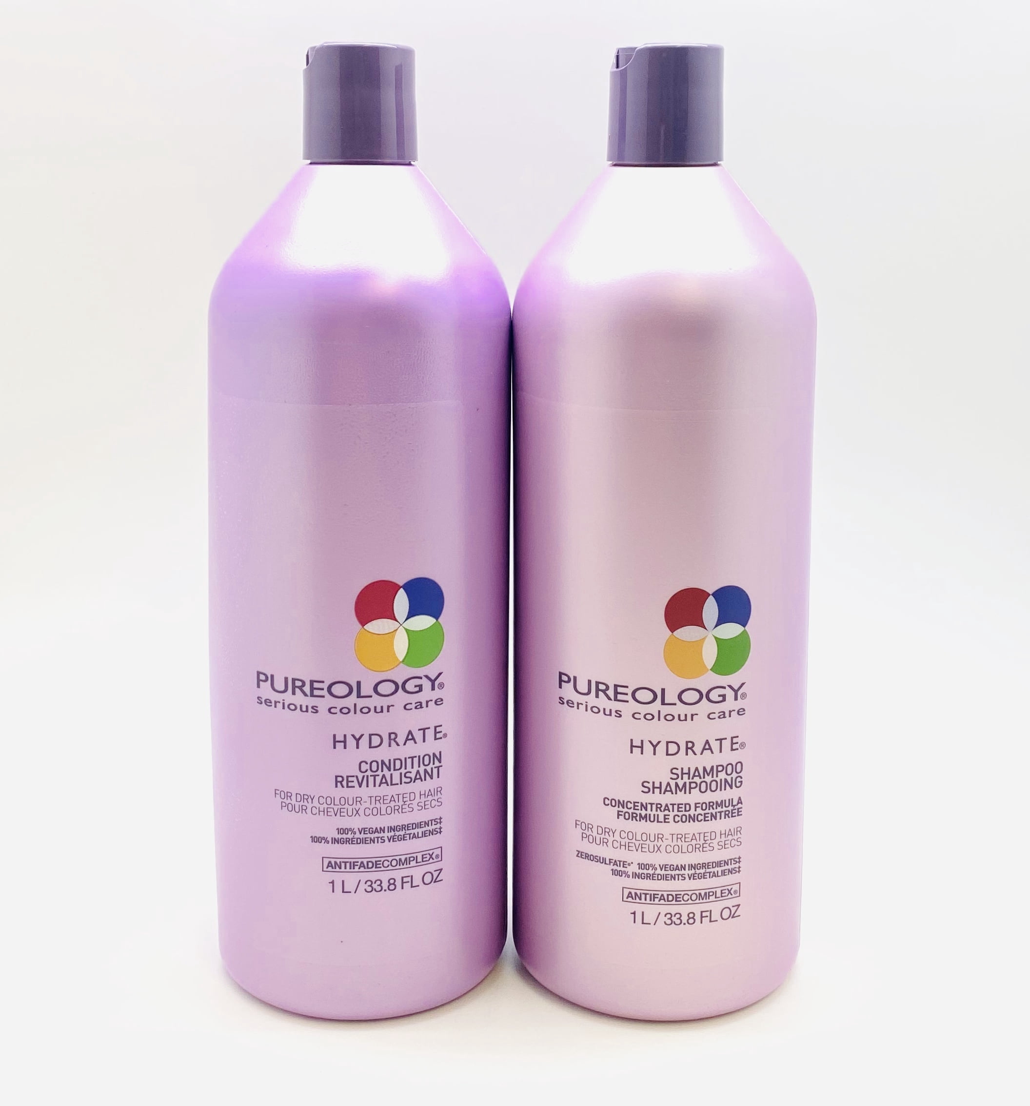 Pureology Hydrate Shampoo and Conditioner Set, Moisturizing, 33.8 Oz ...
