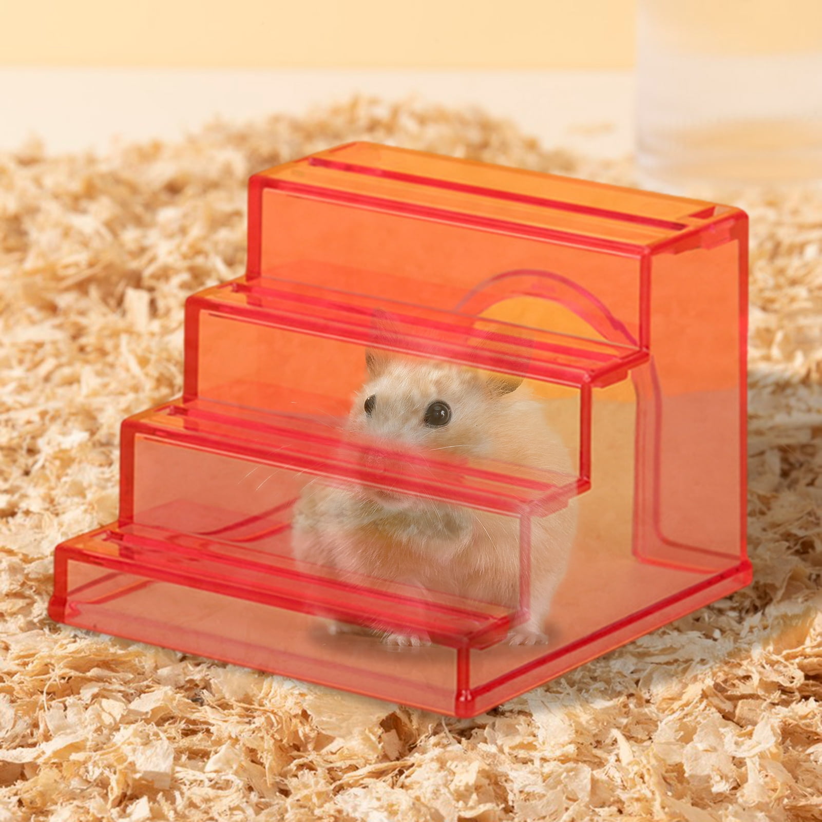 Pureoy 2 in 1 Hamster Climbing Ladder House ,Platform Toy 3 Steps ...