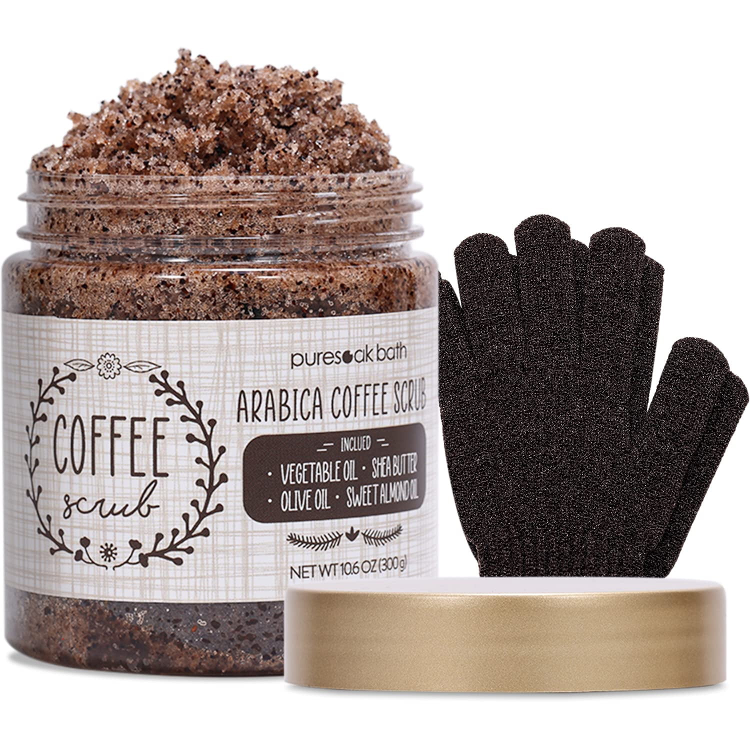 Puresoak Bath Arabica Coffee CM31 Body Scrub Set Gift Scrub for ...