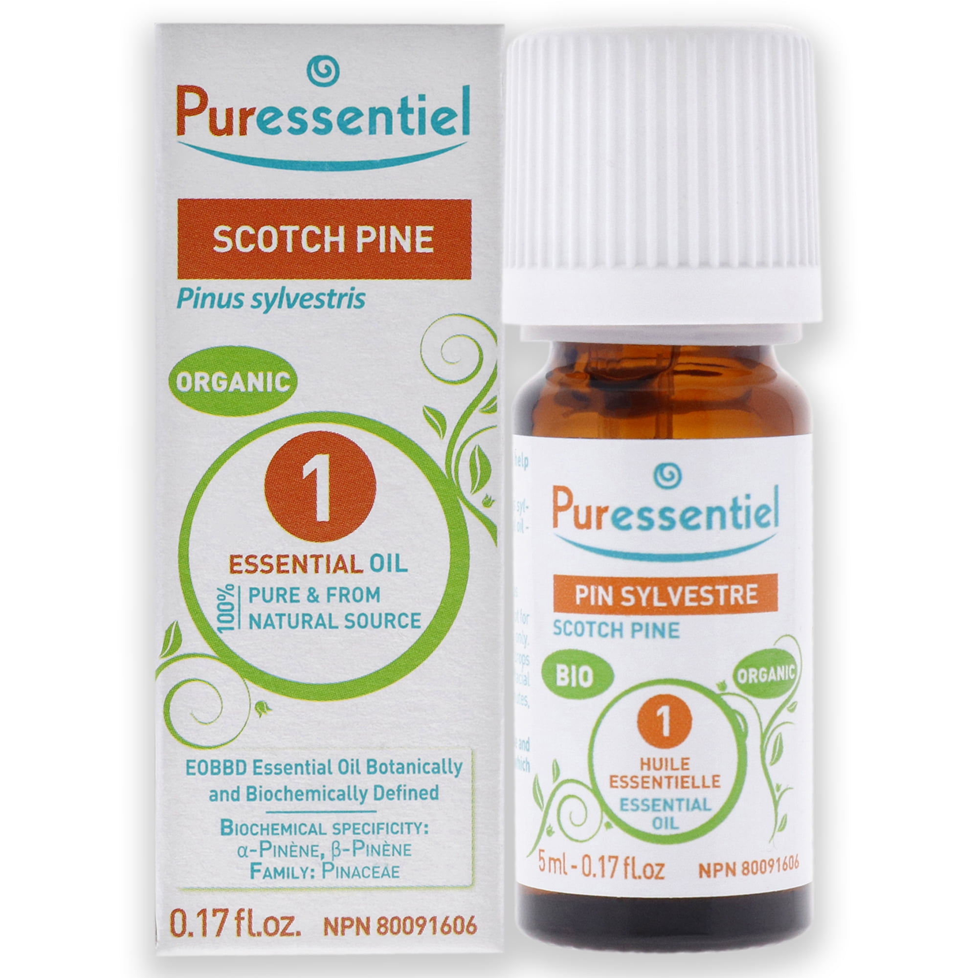 Puressentiel Organic Essential Oil - Pinus Sylvestris, 0.17 oz ...