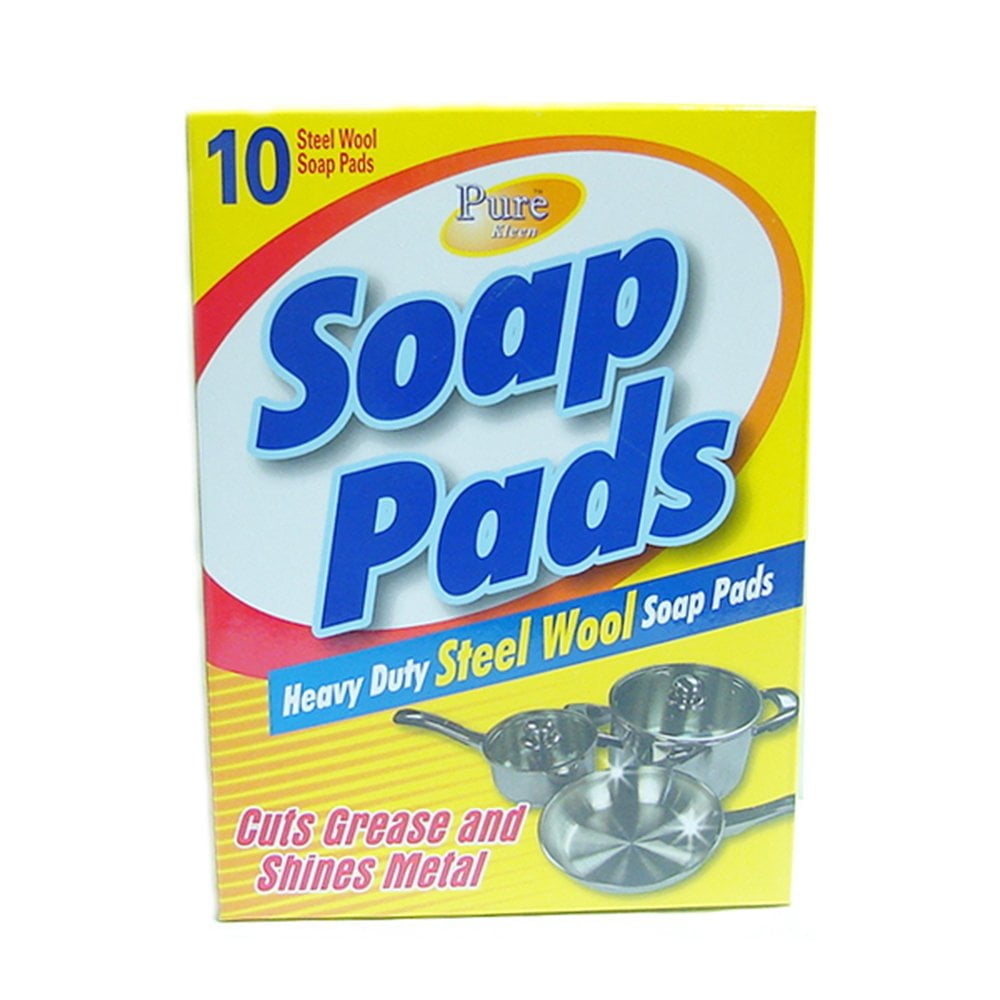 Purest-Kleen Soap Pads 307051 10 In 1 Pack Heavy Duty Cleaning Pads ...