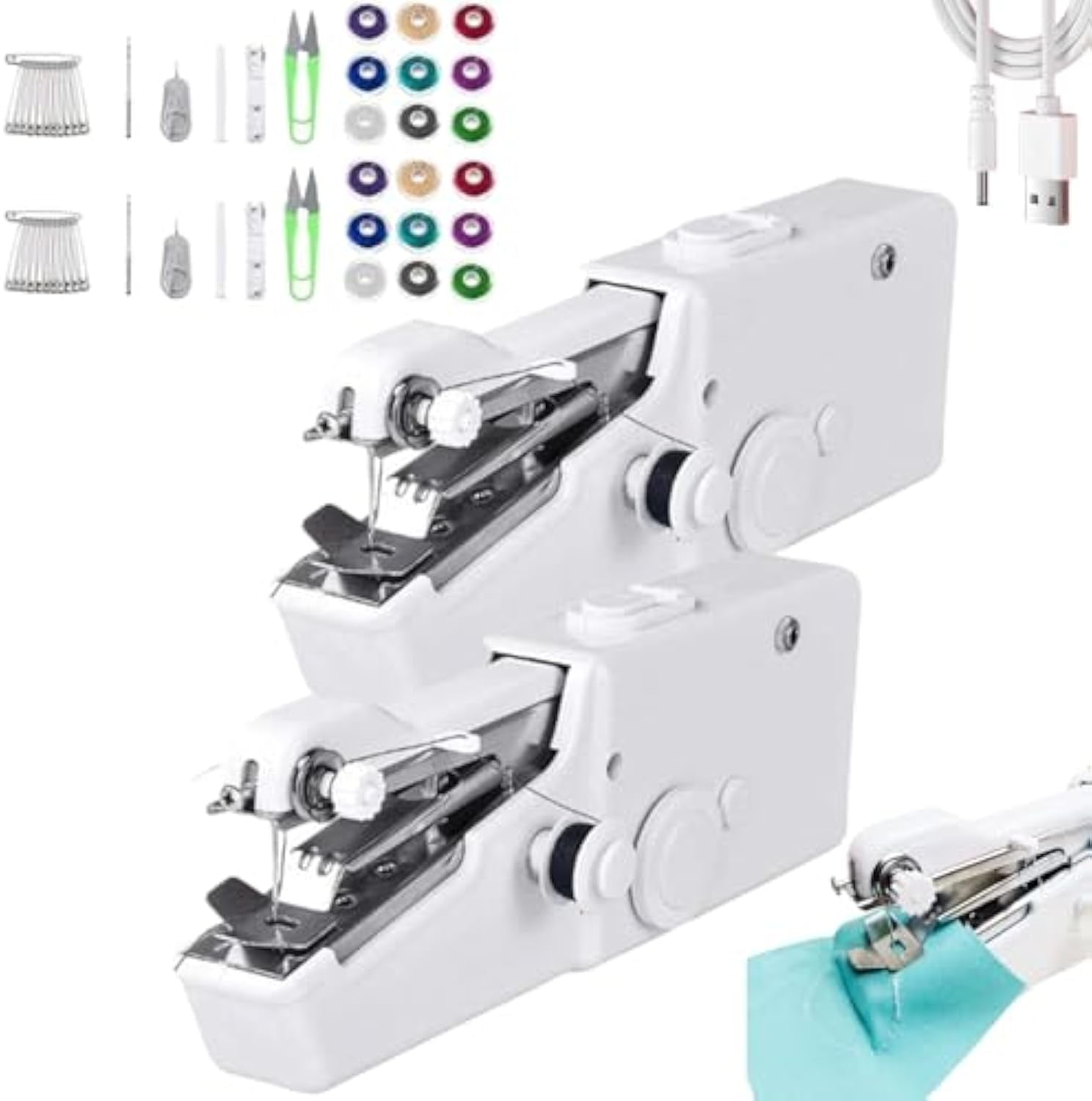 Pureutil Mini Handheld Sewing Machine (Cordless, Portable & Ready-to ...