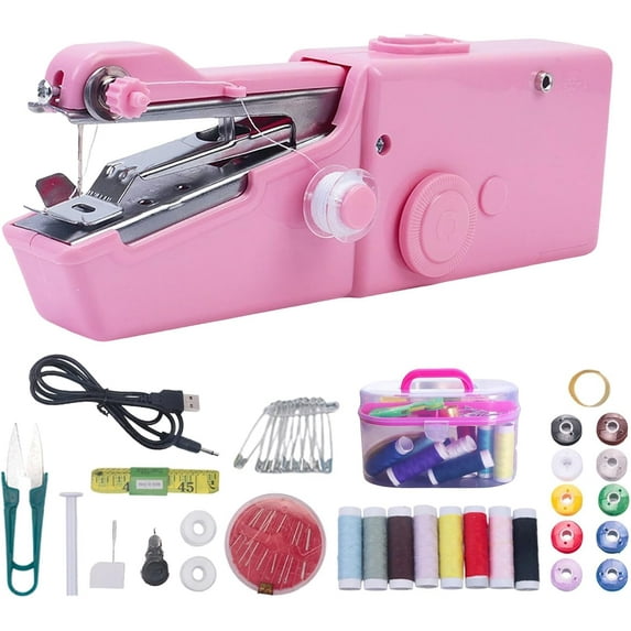 Pureutil Mini Handheld Sewing Machine, Portable Cordless Hand Held ...