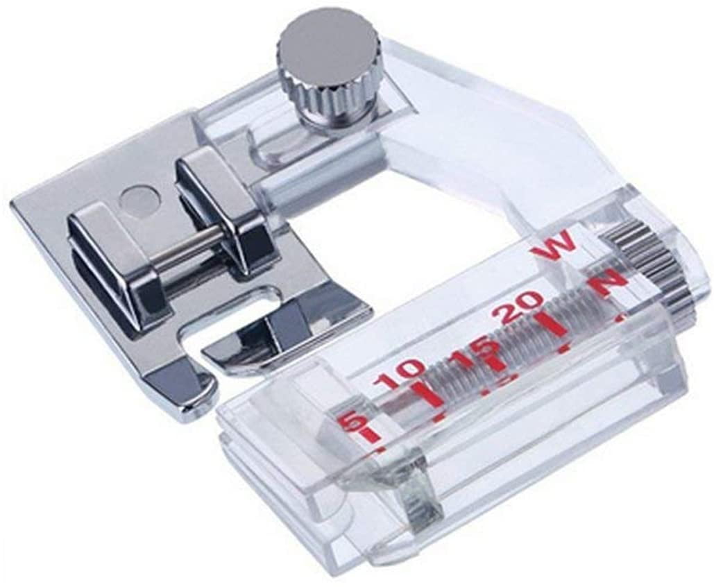 PurewH Adjustable Tap Bias Binder Foot for All Low Shank Snap-On Singer ...