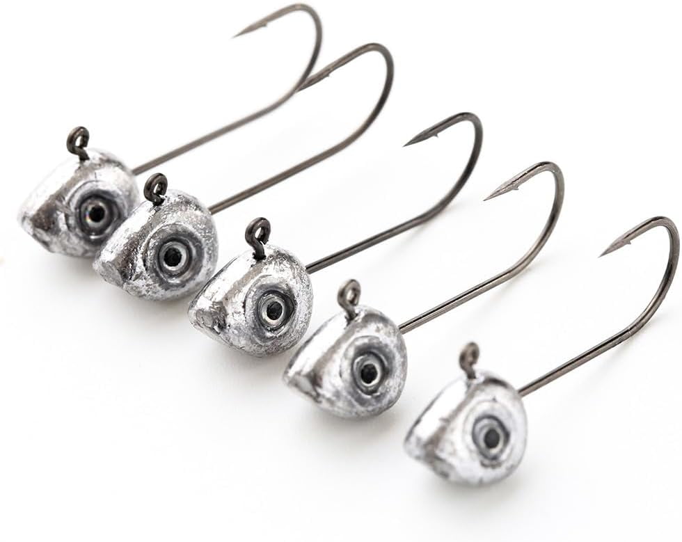 Pack of 30 1/64 1/32 1/10 3/16 oz Lead Jig Heads Fishing Hooks Crappie ...