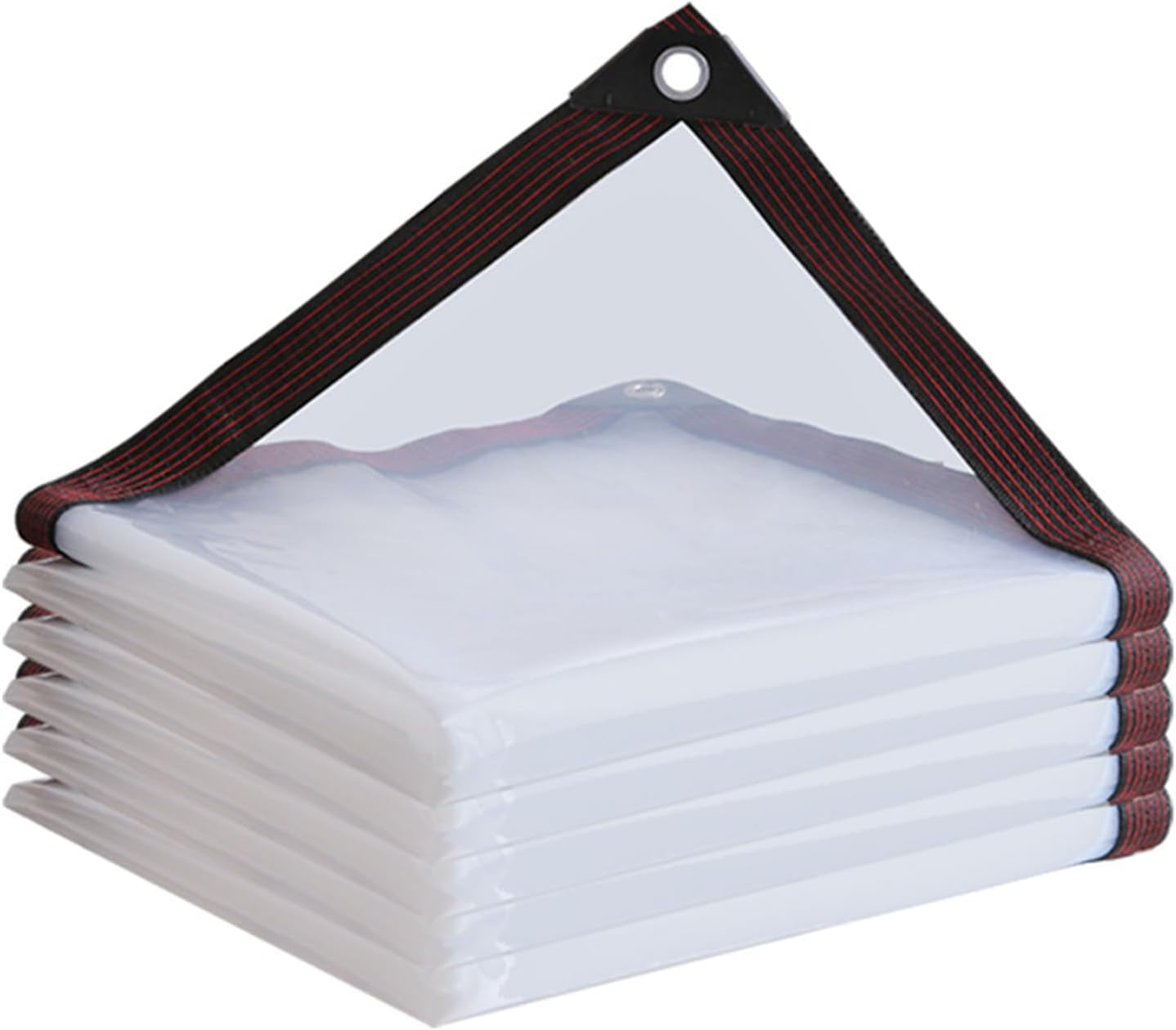 PurewH Tarp Waterproof - Clear Heavy Duty Tarps with Grommets 10x10 ...