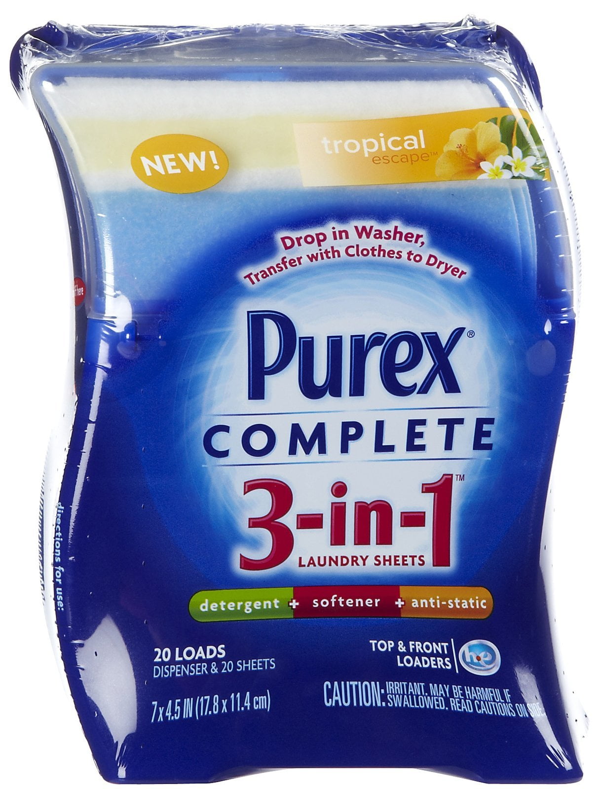 Purex Complete 3-In-1 Tropical Escape, 20-Count Boxes - Walmart.com