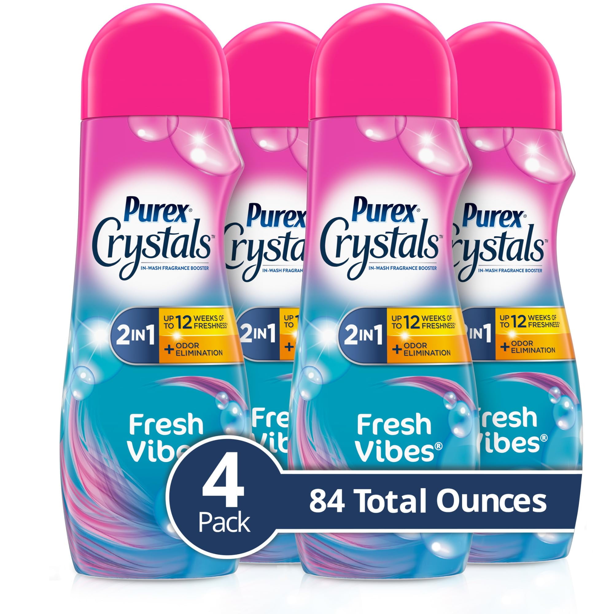 Purex Crystals In-Wash Fragrance And Scent Booster, Fresh Vibes, 21 ...