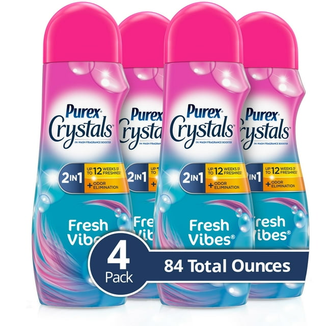 Purex Crystals In-Wash Fragrance And Scent Booster, Fresh Vibes, 21 ...