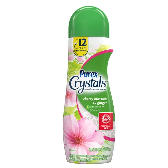 Purex Crystals Natural Laundry Enhancer, 21oz Cherry Blossom & Ginger ...