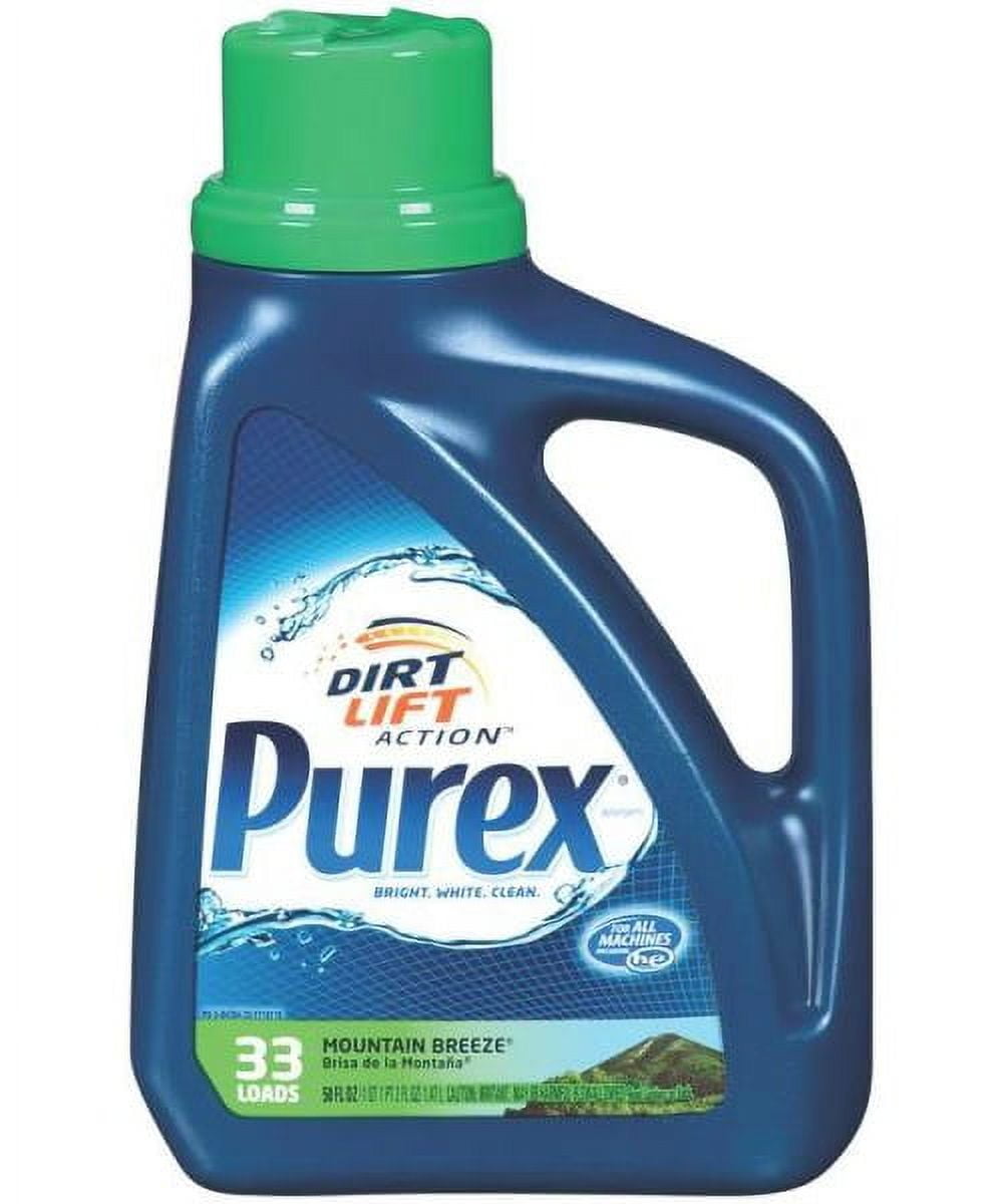 Purex Liquid Laundry Detergent, Mountain Breeze, 50 Fluid Ounces, 38 ...