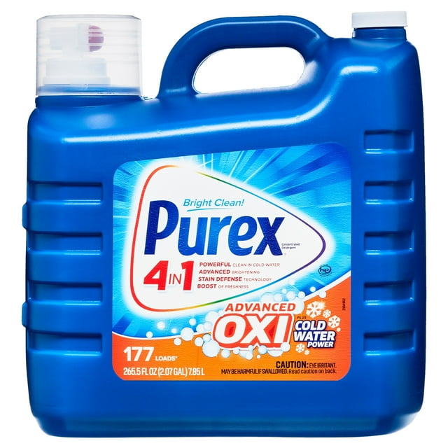 Purex 4in1 Plus Oxi Liquid Laundry Detergent, Fresh Morning Burst, 265. ...