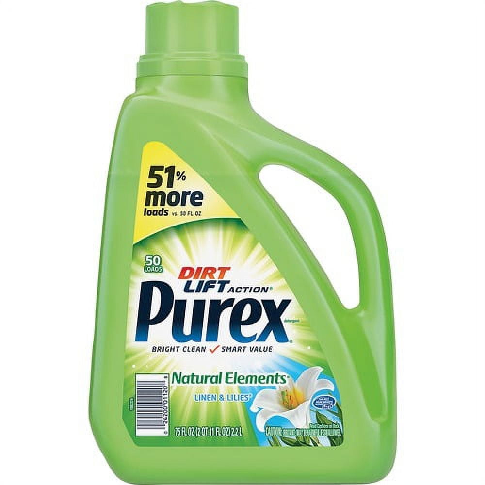 Purex Natural Elements Liquid Detergent - Liquid - 75 fl oz (2.3 quart ...