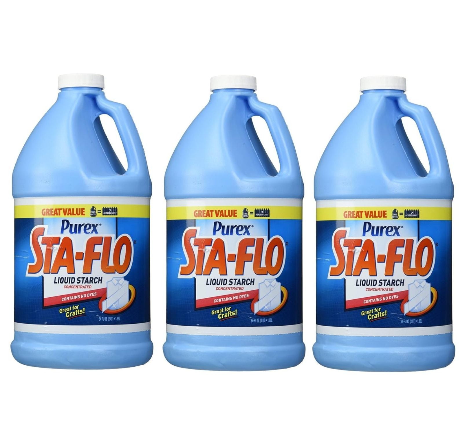Purex Sta-Flo Liquid WbZVK Starch, 64 Ounce 3 Pack zZZJl - Walmart.com