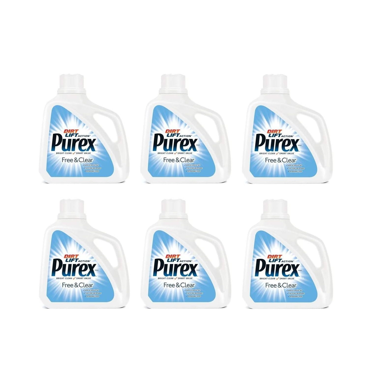 Purex Ultra Concentrated Liquid , Unscented, 150 Fluid Ounce (Pack of 6 ...