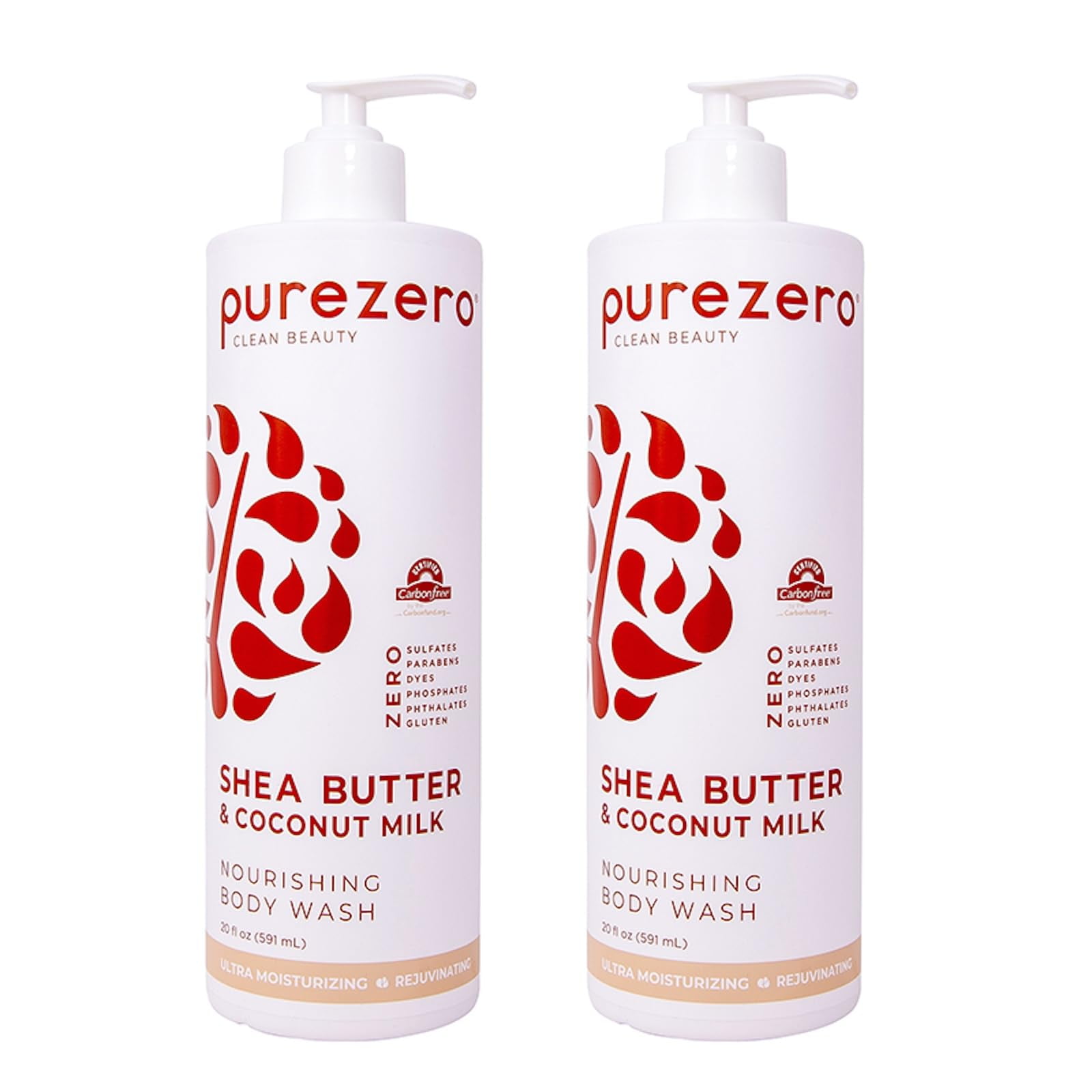 Purezero Shea Butter & Coconut Milk Body Wash, Leaves Skin Hydrated and ...