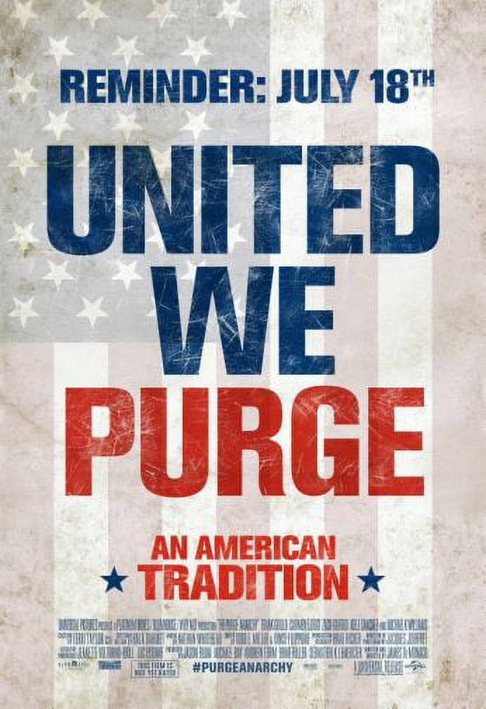 Purge Anarchy The poster Wall Art Metal Sign 8inx 12in Metal Print 8x12 ...