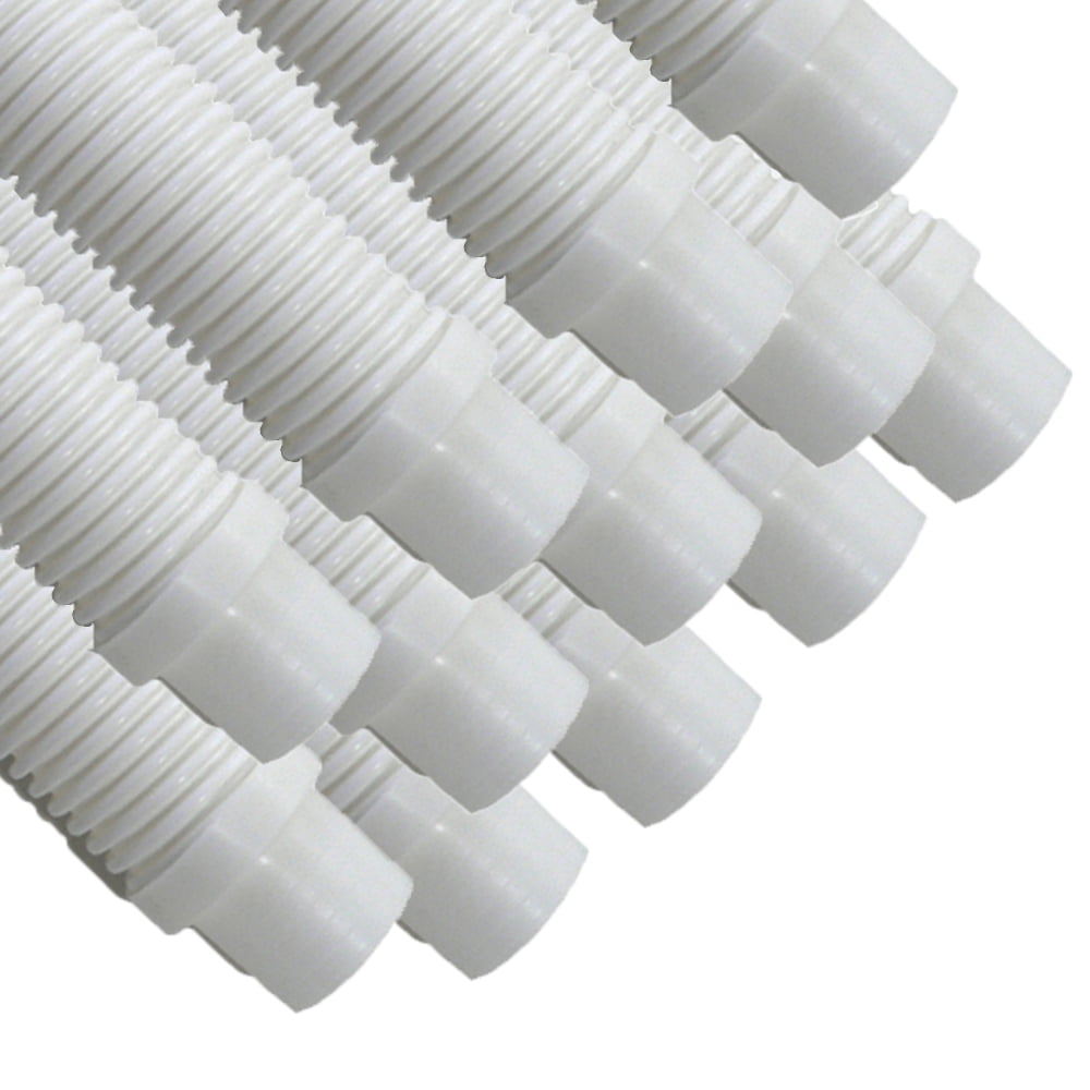 Puri Tech 12 Pack Universal Pool Cleaner Suction Hose 48" Long White ...