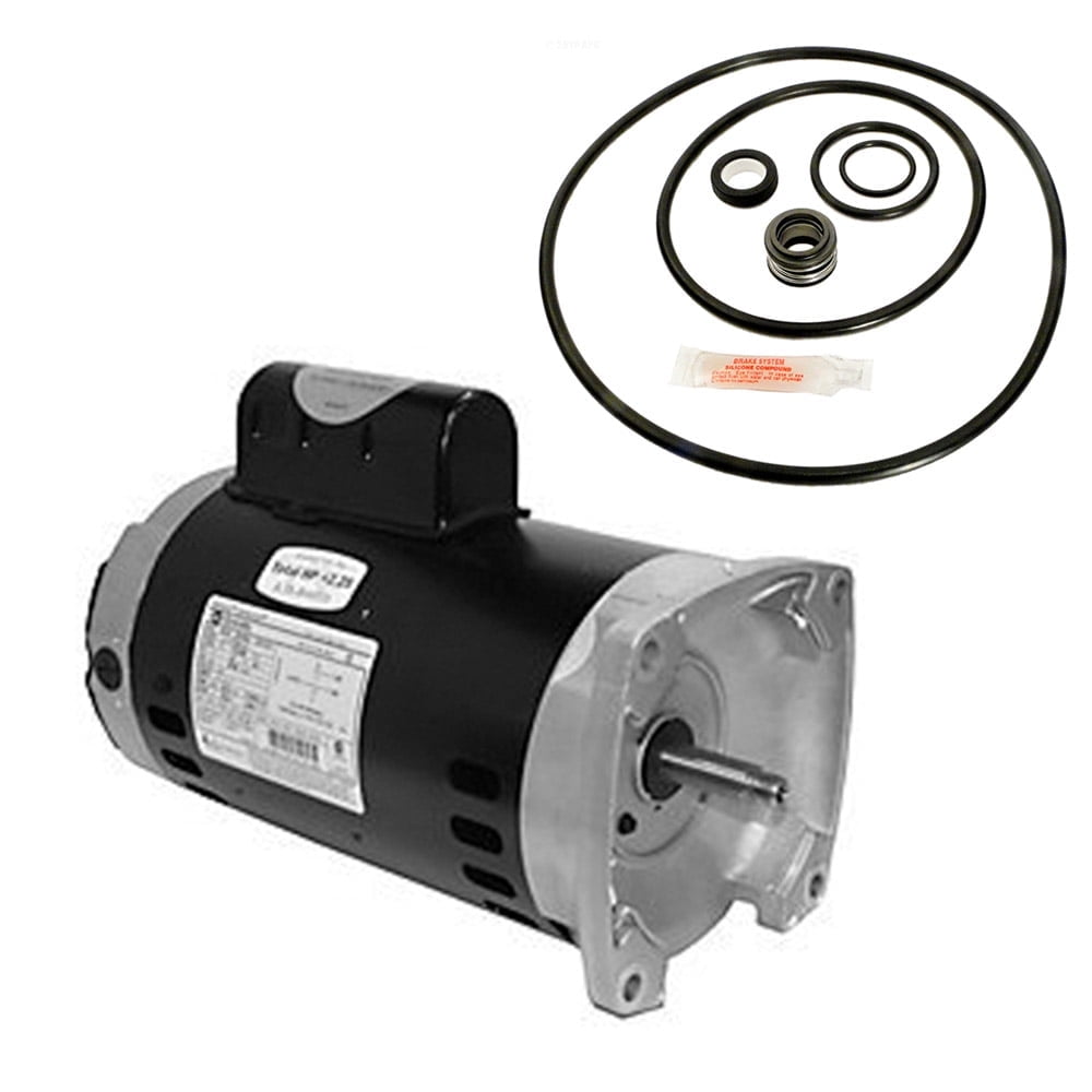 A.O. Smith 2 HP Pool Motor, SQ1202, 3450 RPM, 48Y Frame - Walmart.com