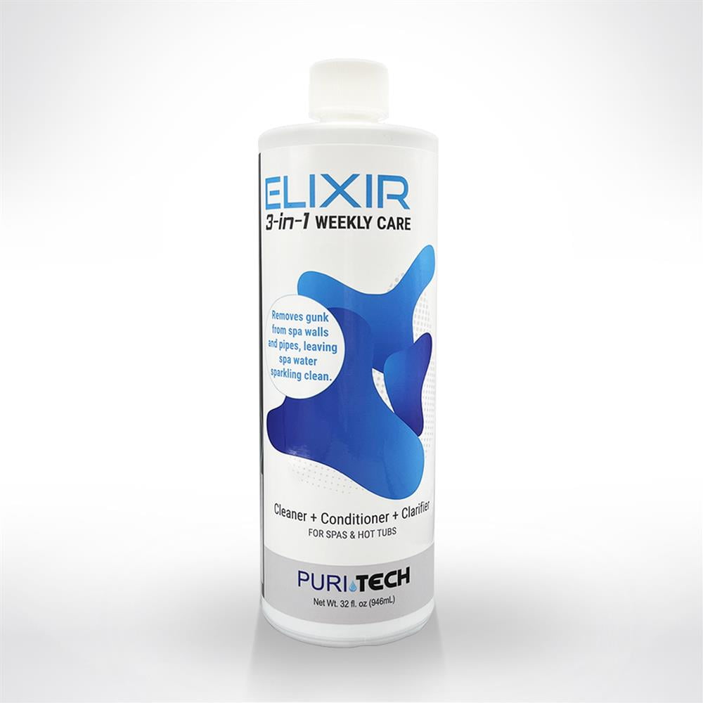 Puri Tech Liquid Spa Elixir 3-in-1 Weekly Care Cleaner for Spas and Hot ...