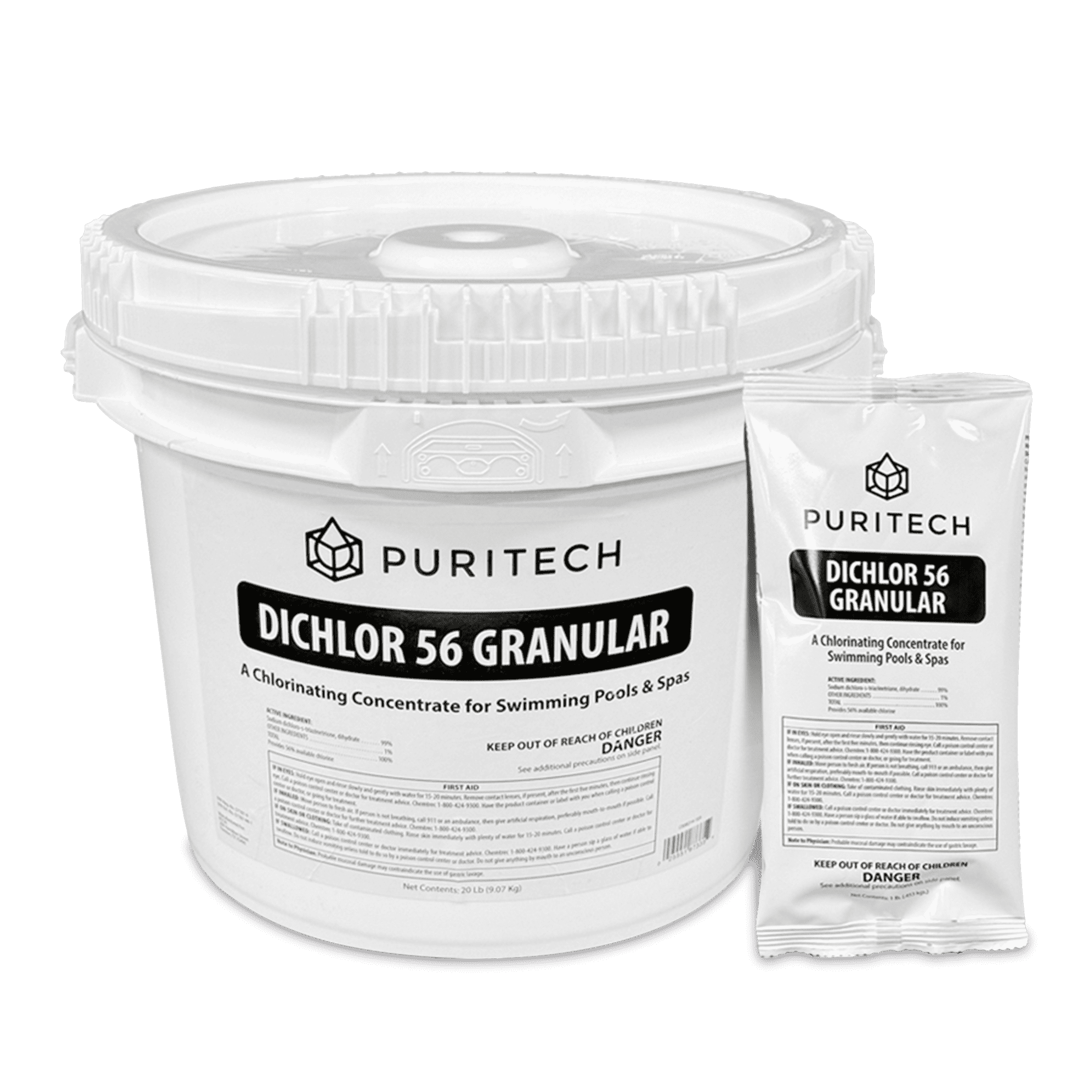Puri Tech Sodium Dichlor Chlorine Shock Granules for Sanitizing Hot ...