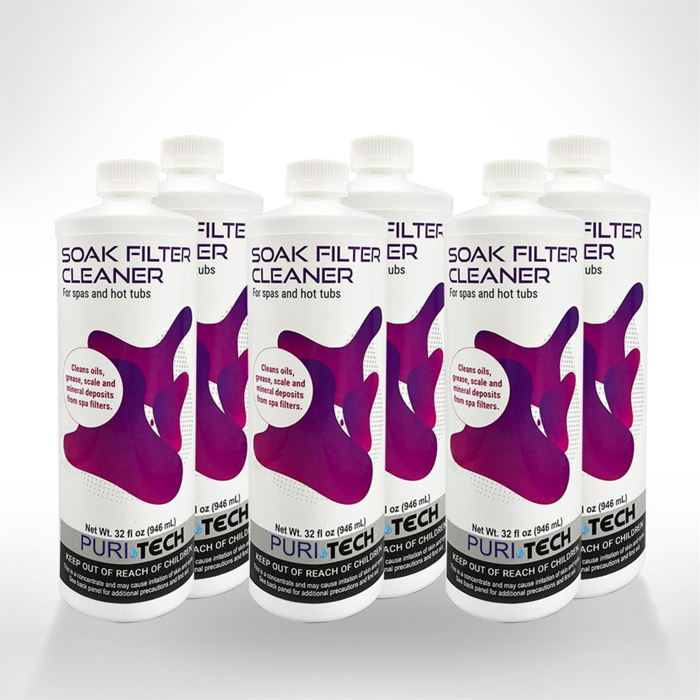Puri Tech Spa Soak Filter Cleaner 6 Pack Effectively Removes Minerals ...