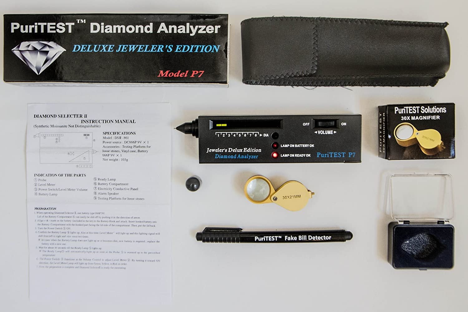 PuriTest Diamond Jewelry Counterfeit Detection Kit Genuine Diamond ...
