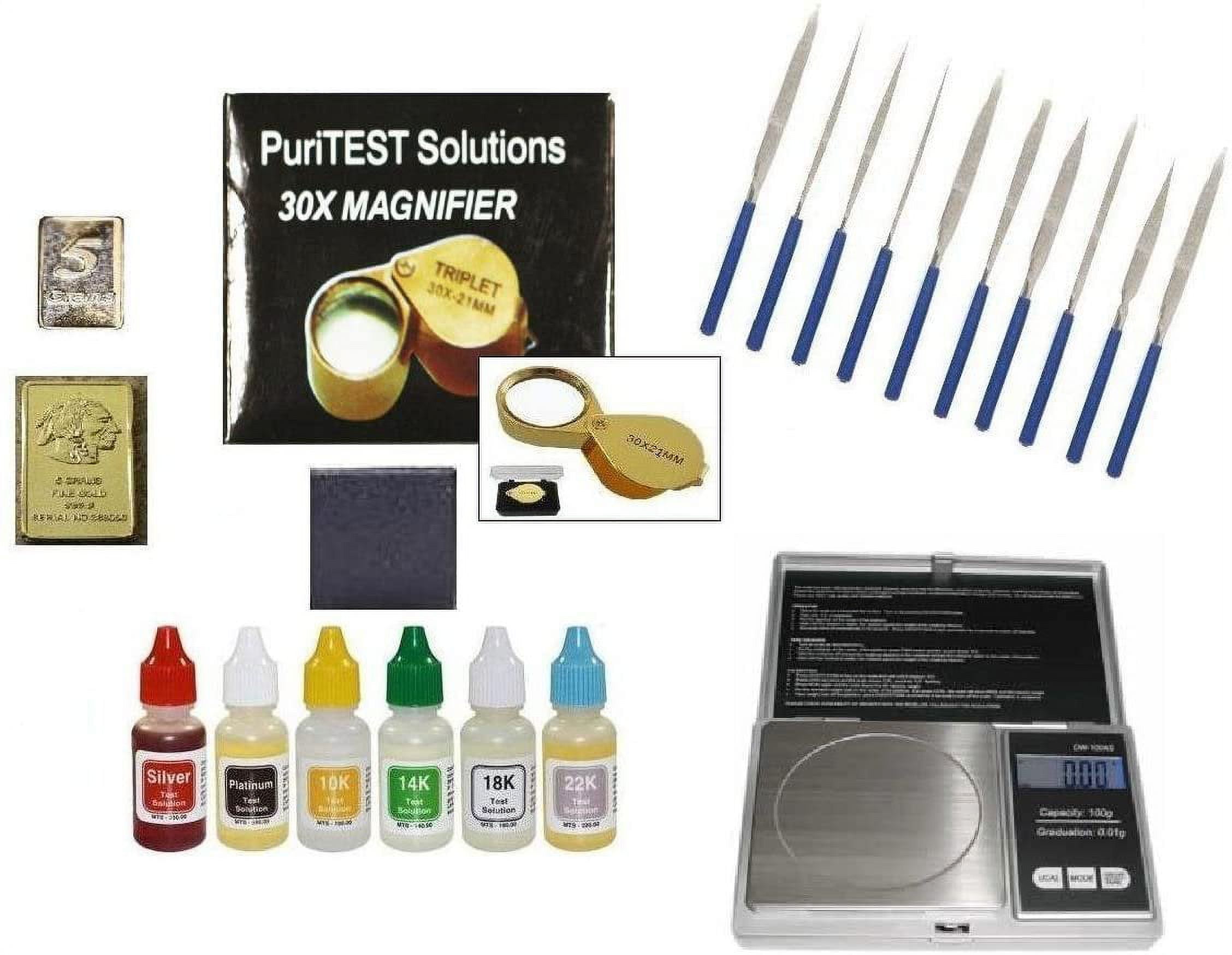 Gem Tester Jewelry Testing Kit – Gold, Silver & Platinum Acid Tests For ...