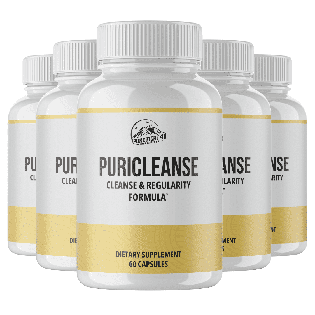 Puricleanse- Cleanse & Regularity Formula 5 Bottles 300 Capsules ...