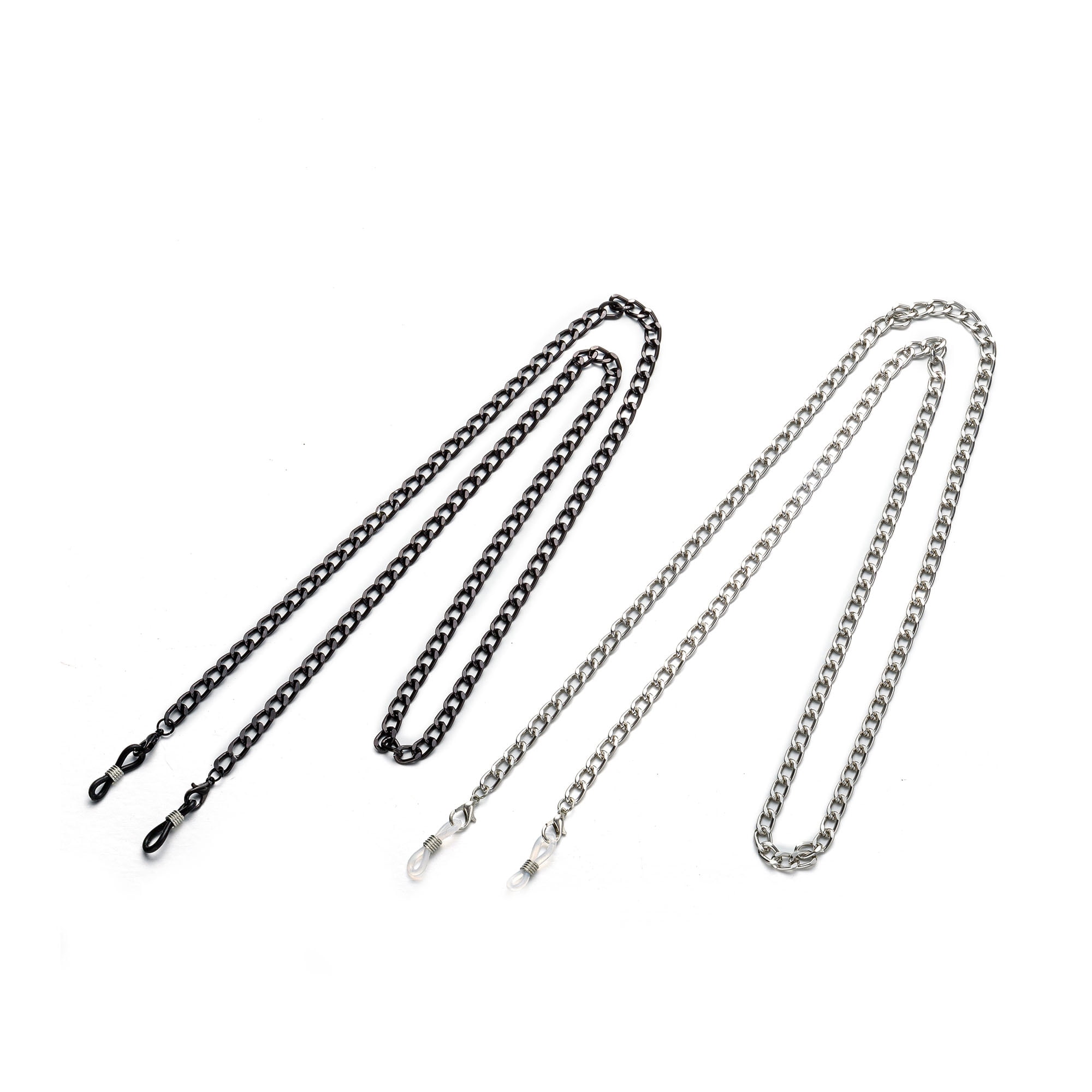 Purida Metal Eyeglass Chains for Men Women, 2 Pcs Reading Glasses Chain ...