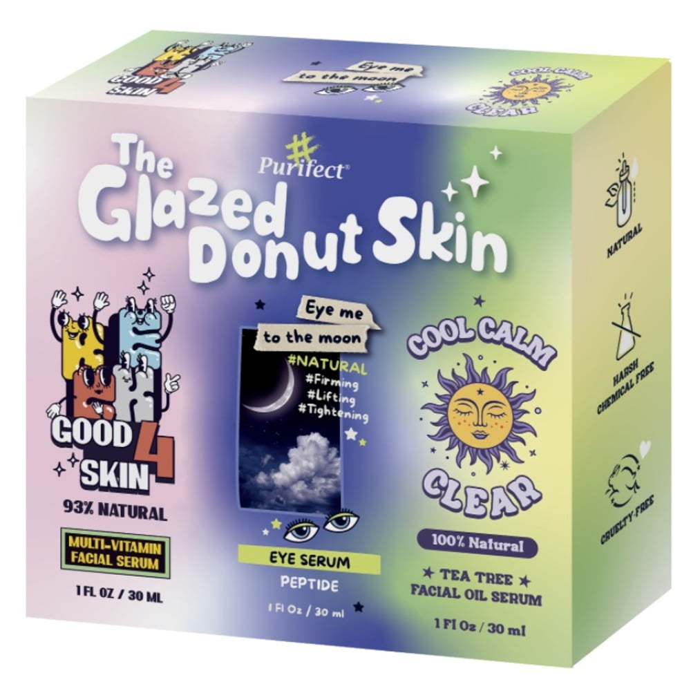 Purifect - The Glazed Donut Skin Set 3 Serums (30 ml x 3) - Walmart.com