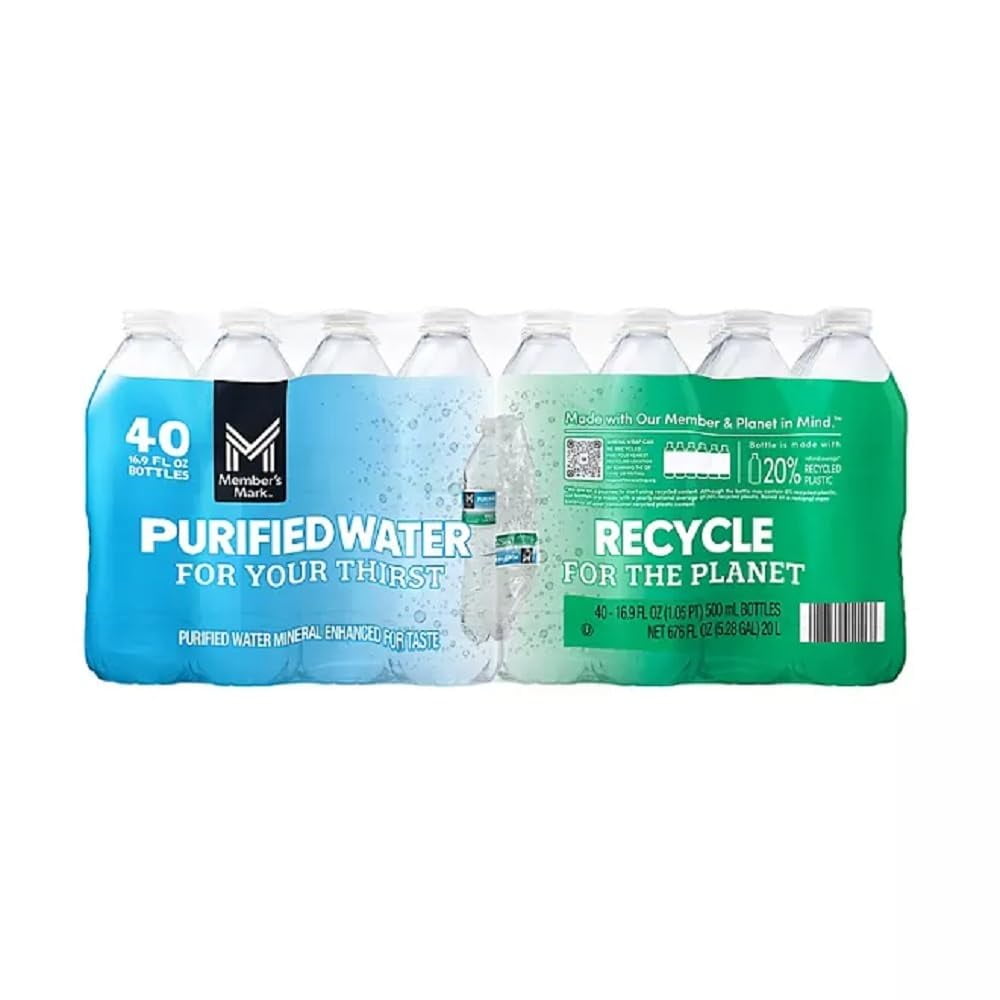 Purified Bottled Water (Pack of 40) 16.9 Fl Oz, 760.5 Fluid Ounce - Walmart.com
