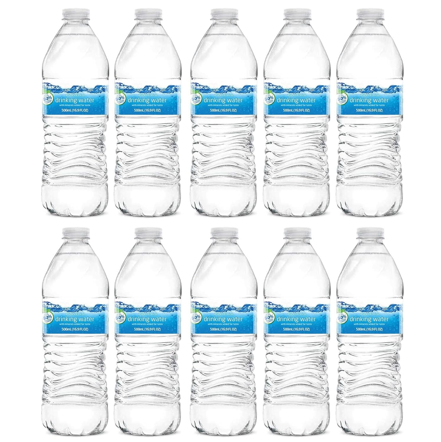 Purified Drinking Water 16.9 Fl Oz (Pack of 10, Total of 169 Fl Oz) - Walmart.com