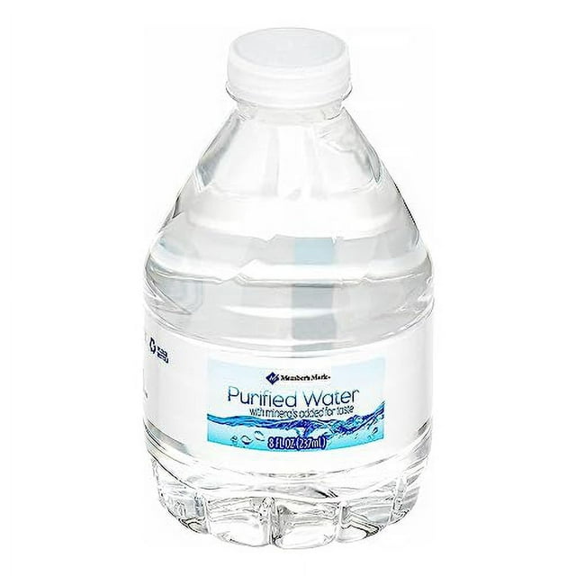 Purified Water 8 oz. bottle, 80 pk -Small Bottles Of Water - Mini Water Bottles - 8 oz Bottled ...