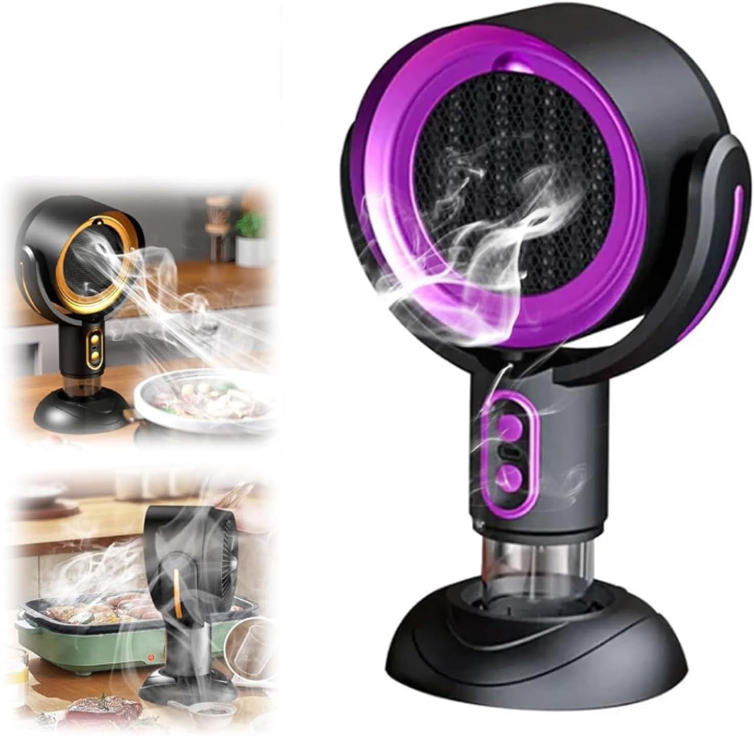 Portable Smokeaway Fan, Removable and Washable Filter, Smoke Fan for ...