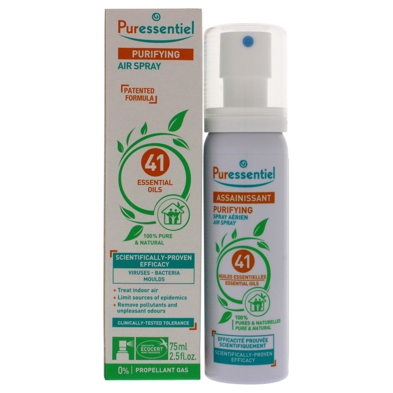 Purifying Air Spray by Puressentiel for Unisex - 2.5 oz Room Spray ...