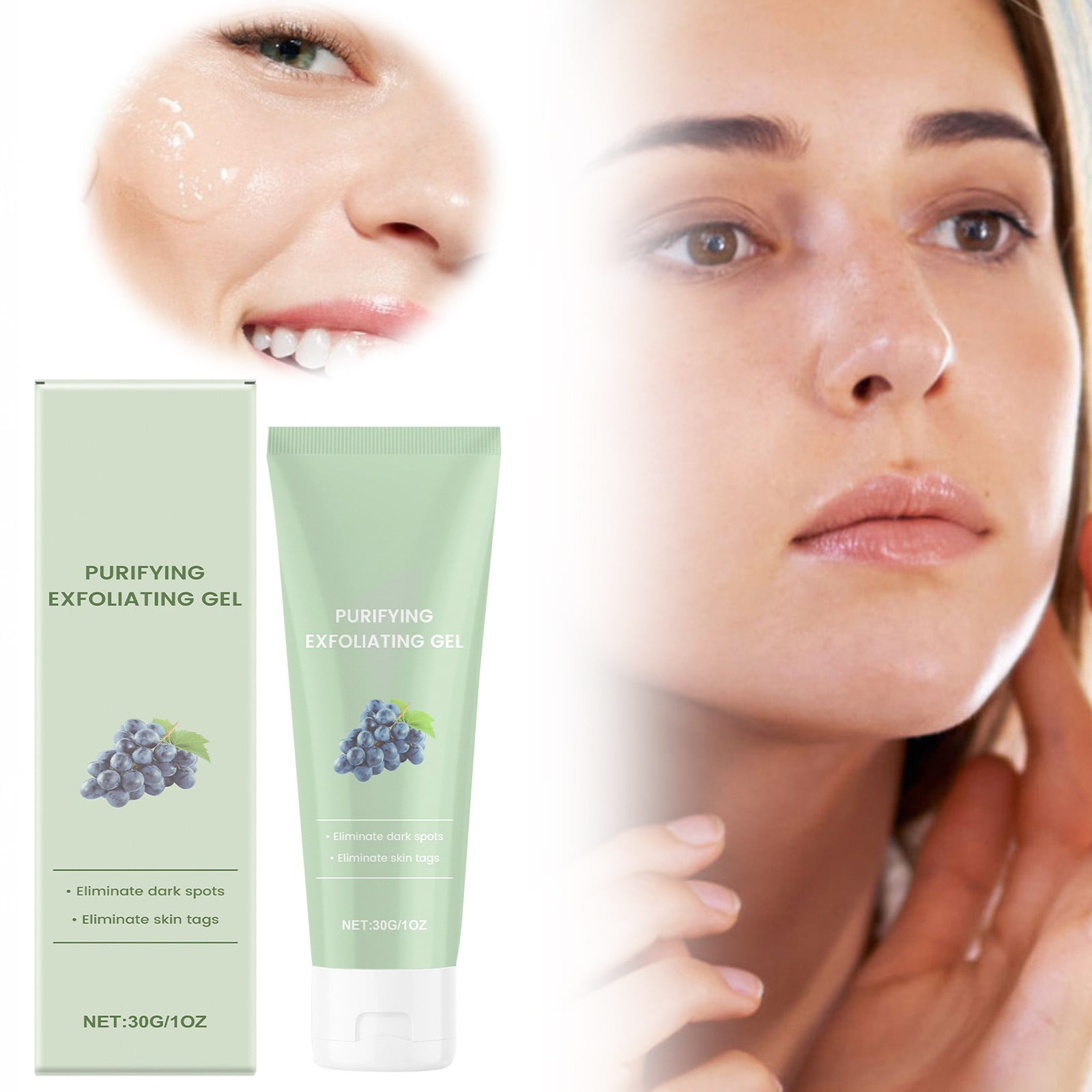 Purifying Exfoliating Gel Exfoliating Scrub Moisturizing Cleanses Skin ...