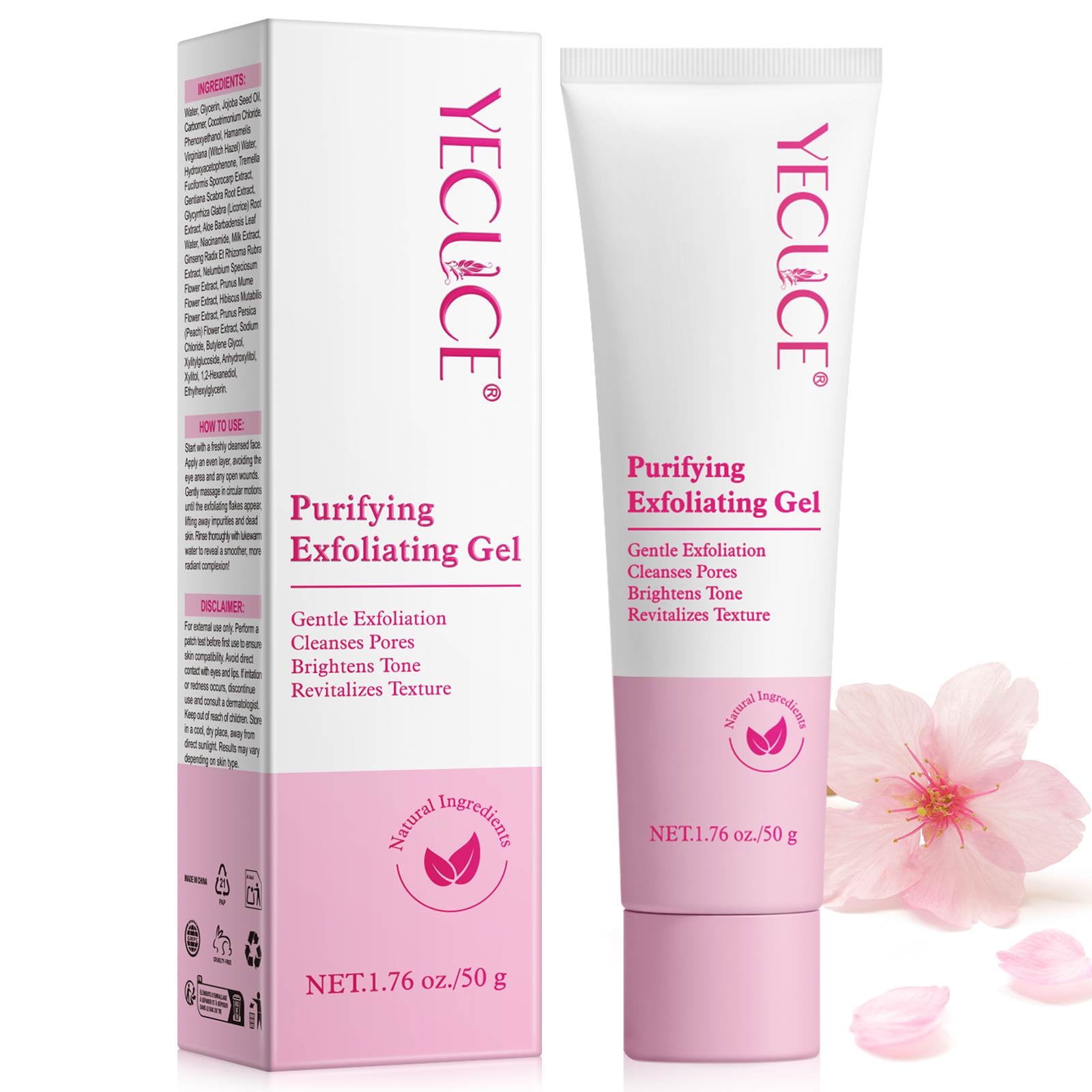 Purifying Exfoliating Gel, Face Scrub, Gentle Facial Exfoliator ...