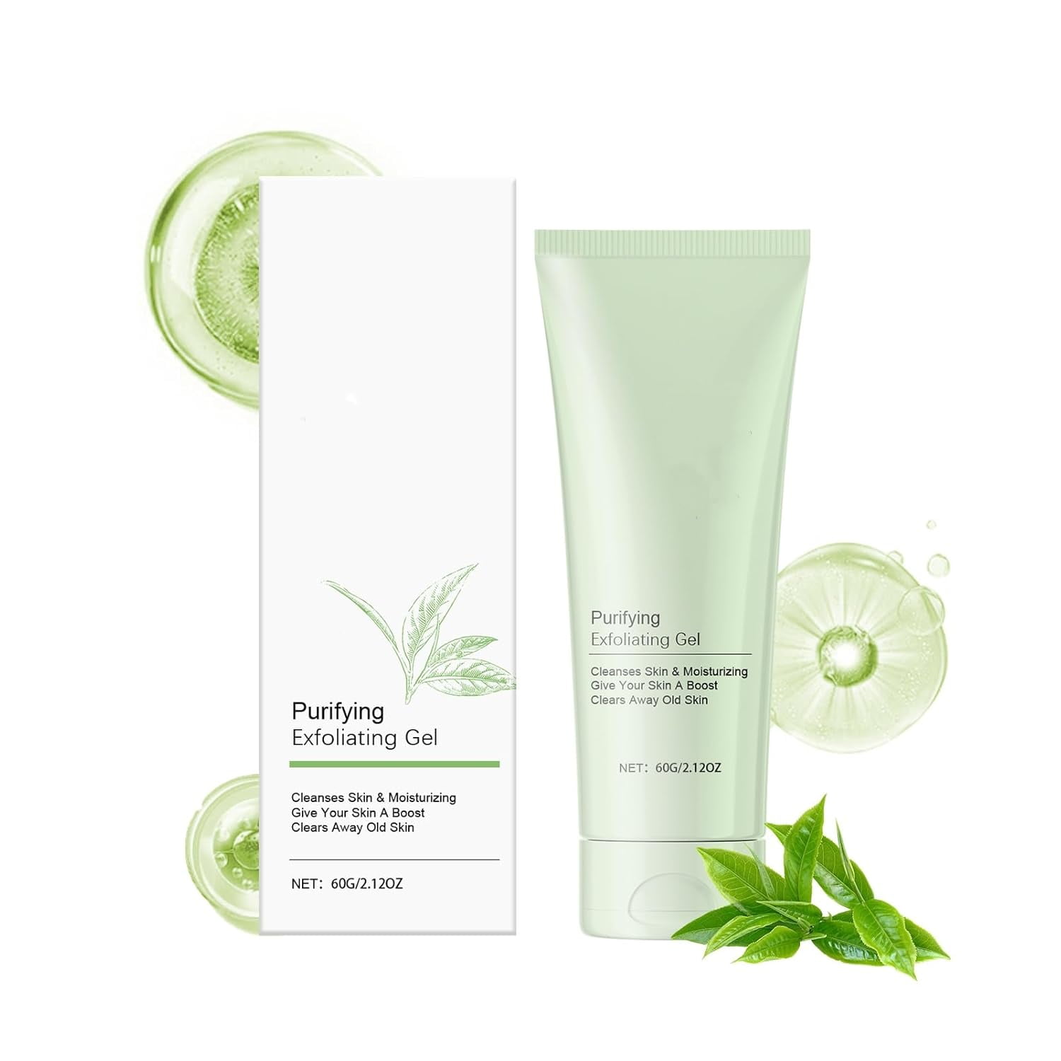 Purifying Exfoliating Gel, Facial Exfoliating Scrub Gel, Purifying ...