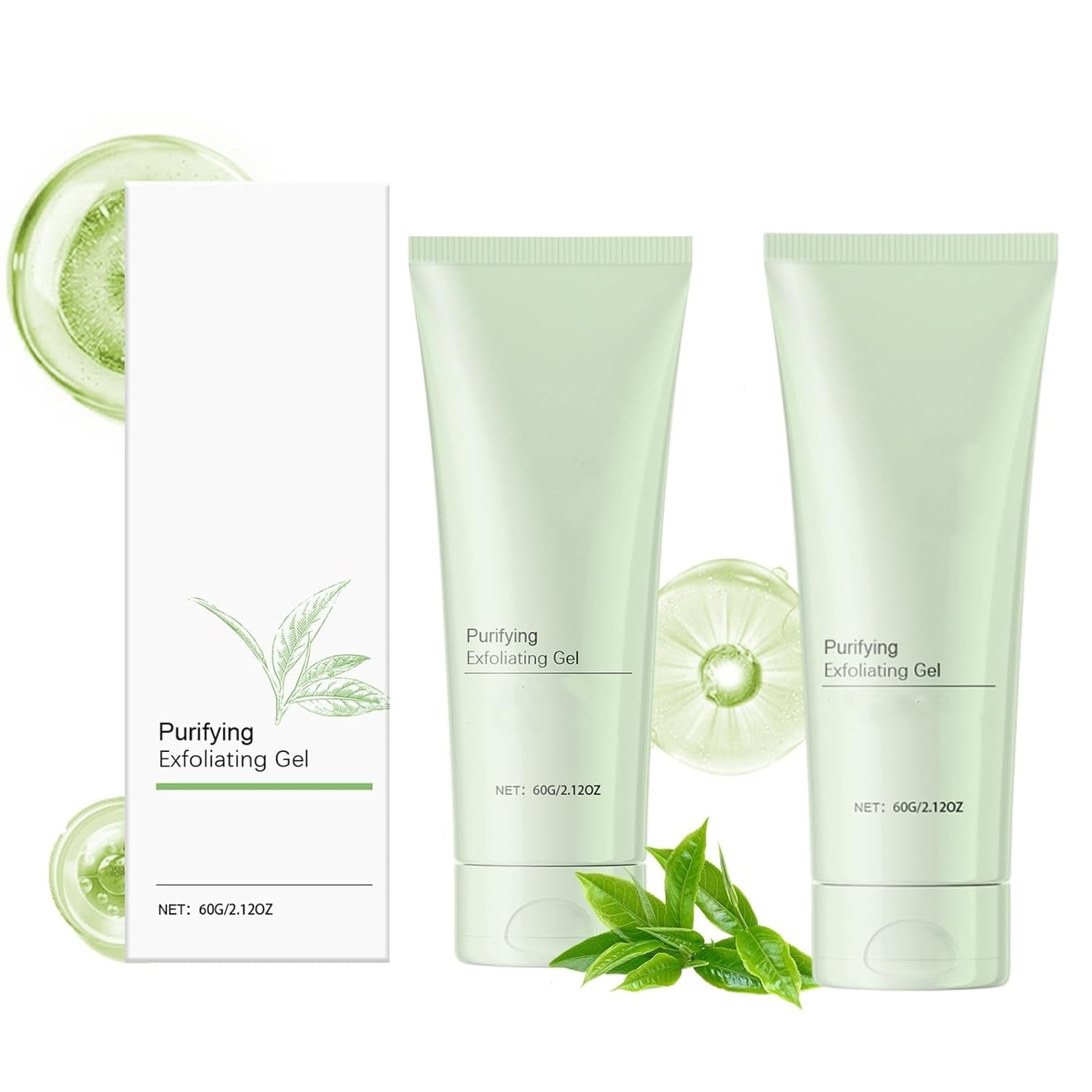 Purifying Exfoliating Gel, Facial Exfoliating Scrub Gel, Purifying ...