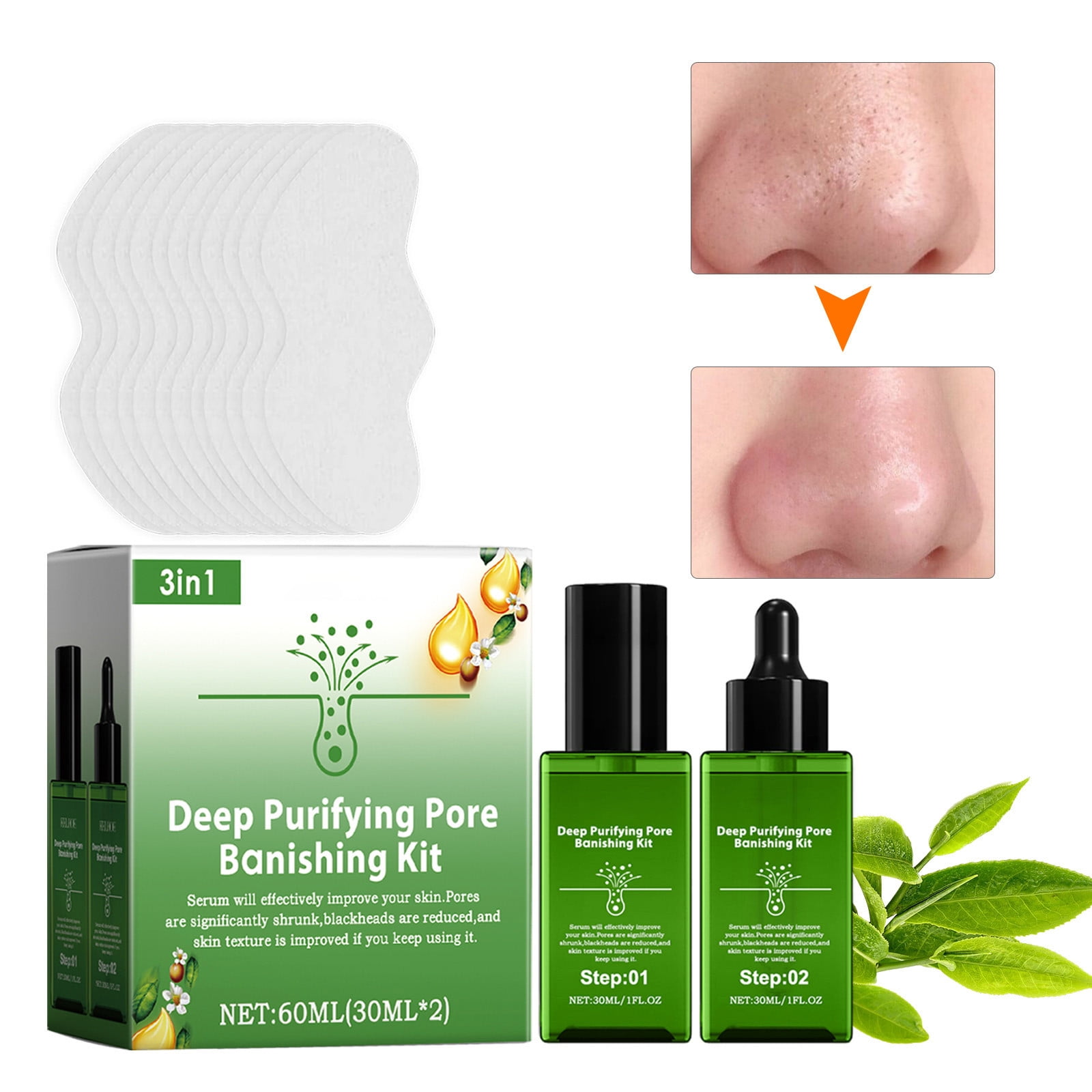 Purifying Pore Banishing Kit, Clean Pores Reduce Blemishes Smoothly ...