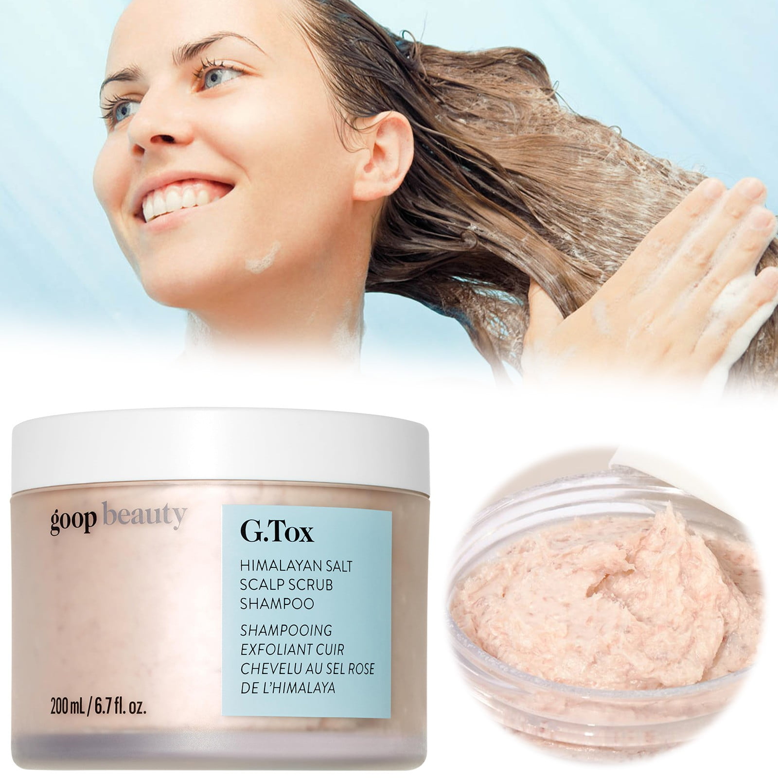 Purifying Scalp Scrub Shampoo - Exfoliating with Sea Salt & Rosehip Oil ...