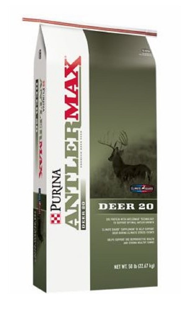 Purina 3004209-206 AntlerMax Deer Game Feed 20, 50 Pounds with Climate ...