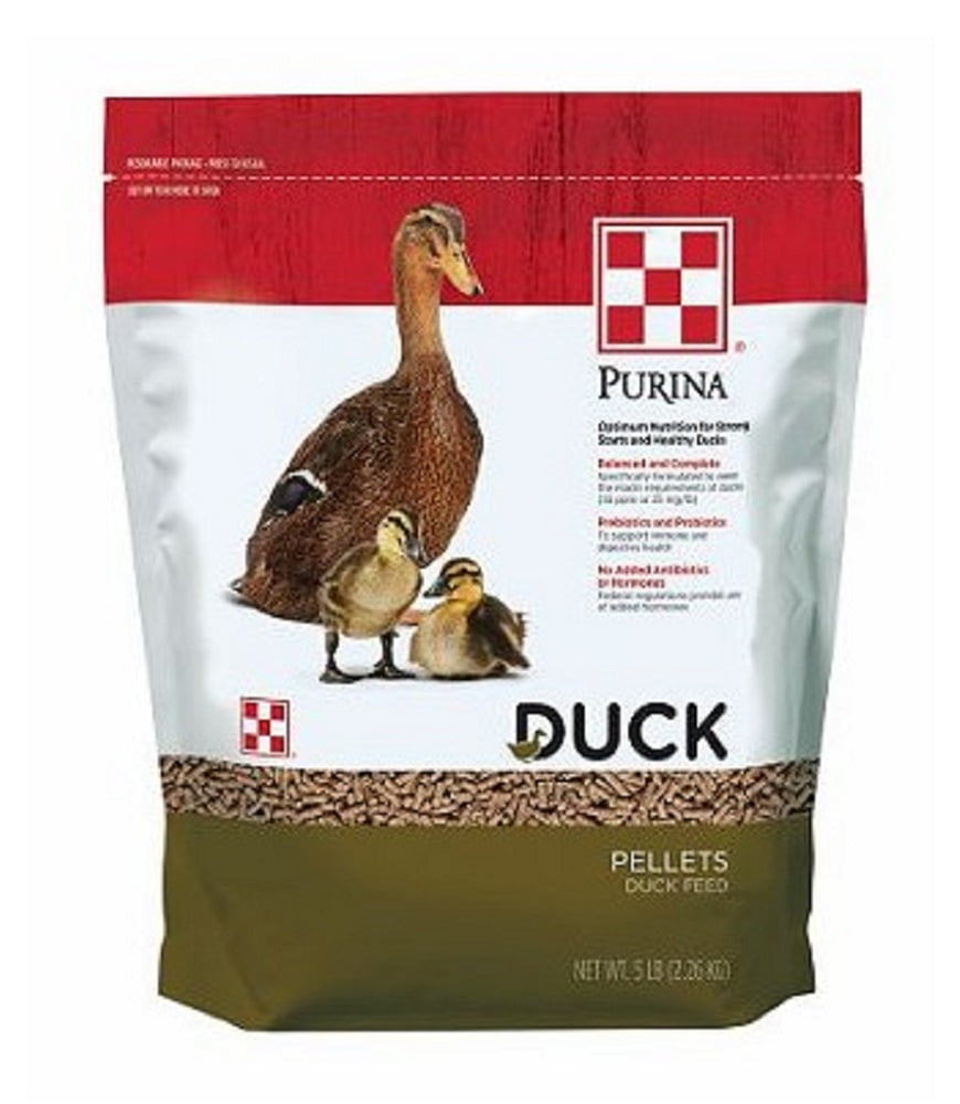 Purina Duck Feed Pellets, 5 lb, 19% Protein, Nutrition for Adult and ...