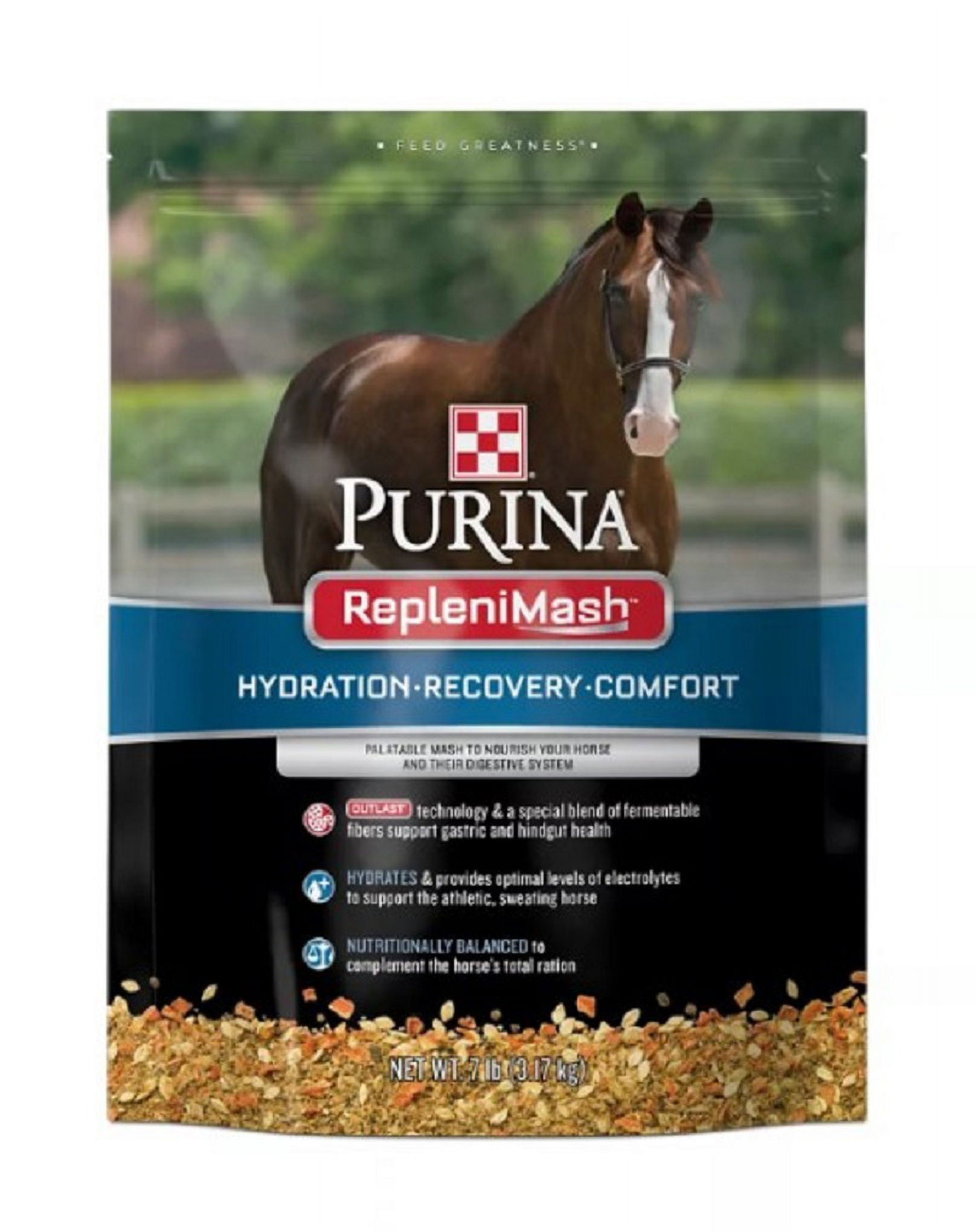 Purina 3006758-145 RepleniMash Hydration and Recovery Mash for Horse ...